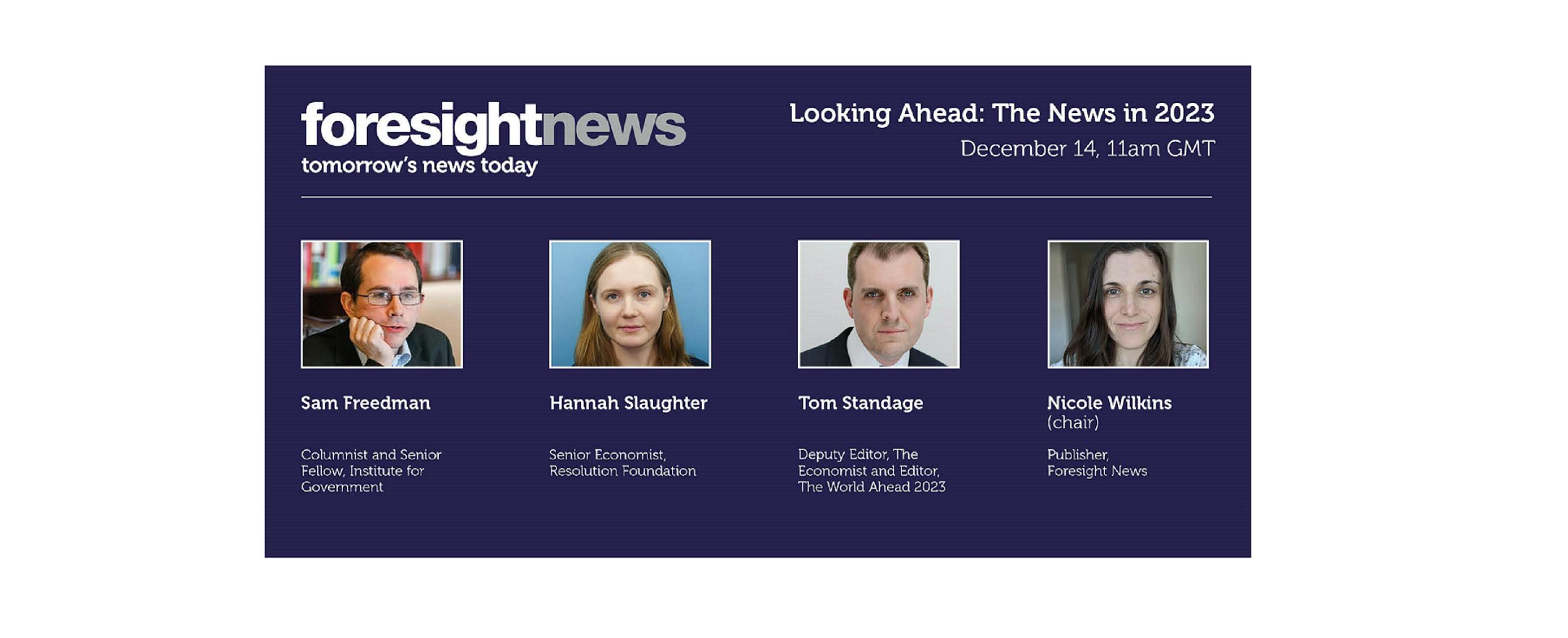 Looking Ahead: The News in 2023 | Foresight News